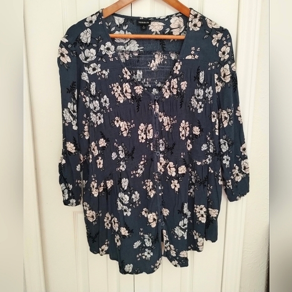 torrid | Tops | Torrid Floral Peasant Blouse | Poshmark